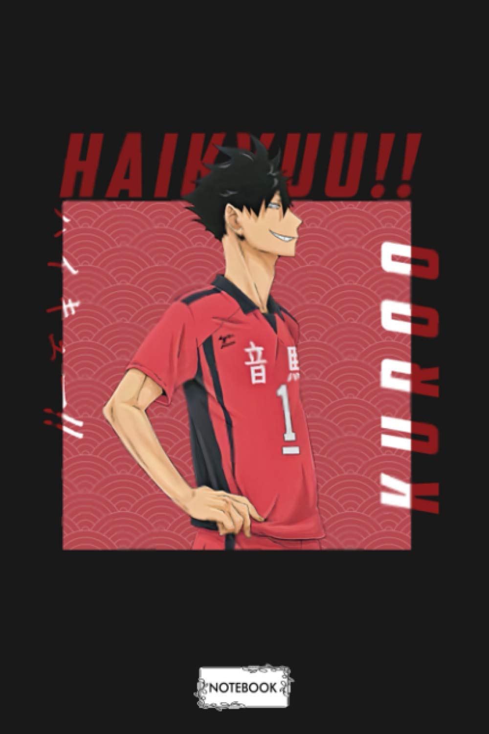 Haikyuu!! Tetsurou Kuroo Colored Background Notebook: Lined College ...