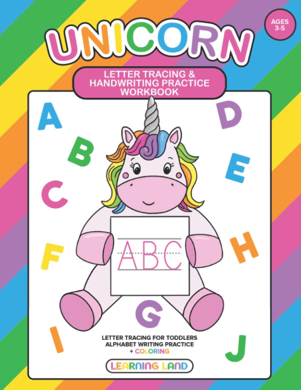 Unicorn Letter Tracing and Handwriting Practice Workbook: Unicorn ...