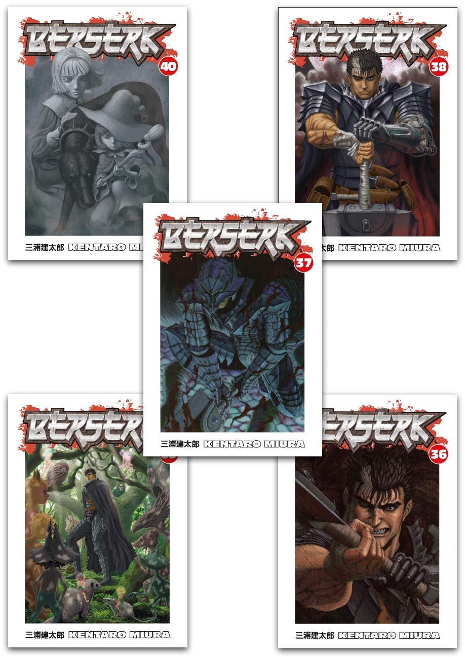 Berserk Volume 36-40 Collection 5 Books Set (Series 8) by Kentaro Miura ...