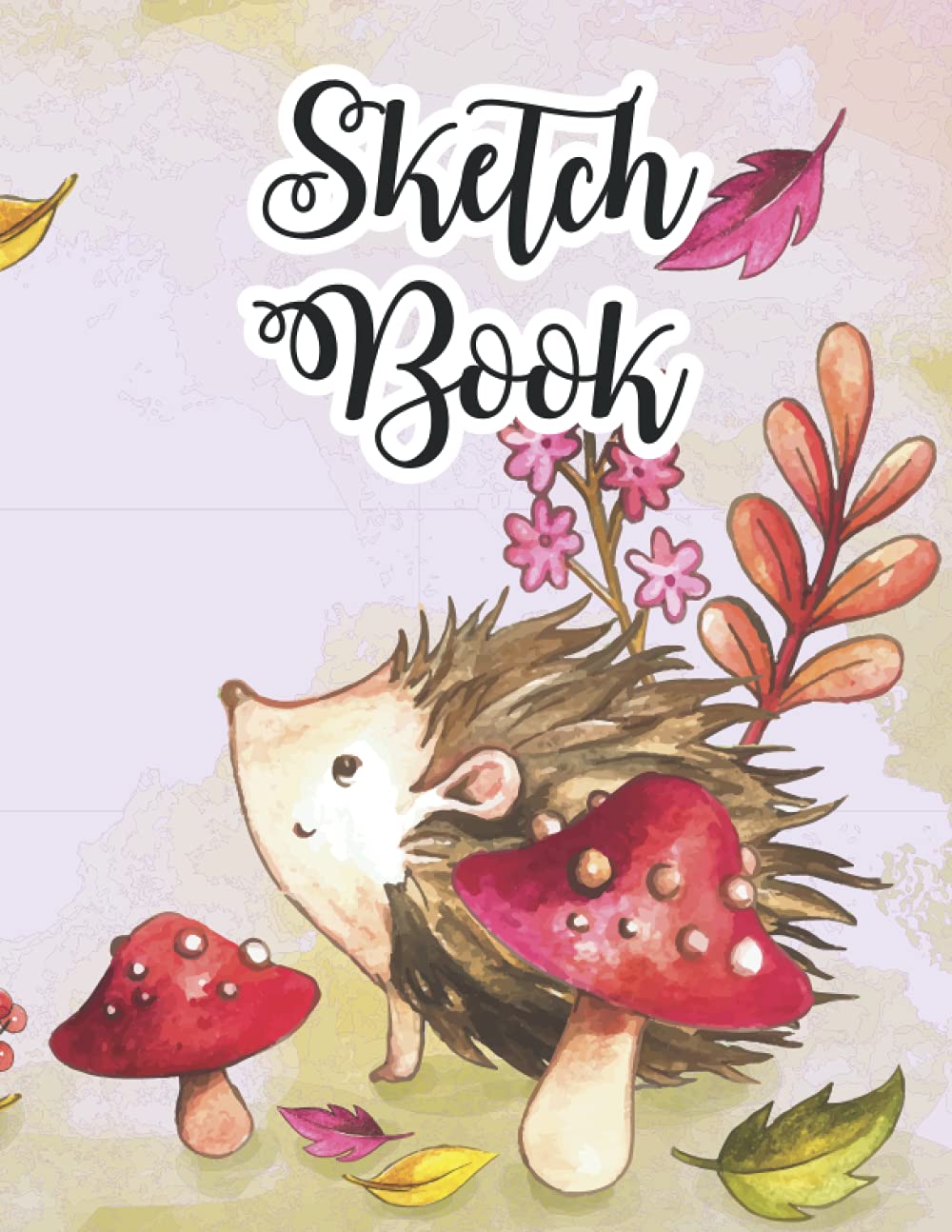 Hedgehog Sketchbook: Cute and Beautiful Artistic Watercolor Hedgehog ...