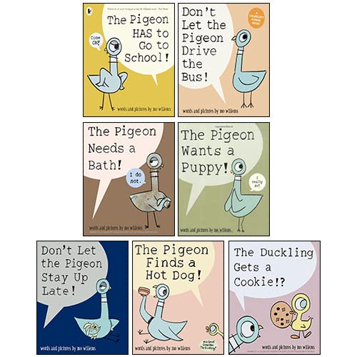 Pigeon Series 7 Books Collection Set By Mo Willems by Mo Willems ...