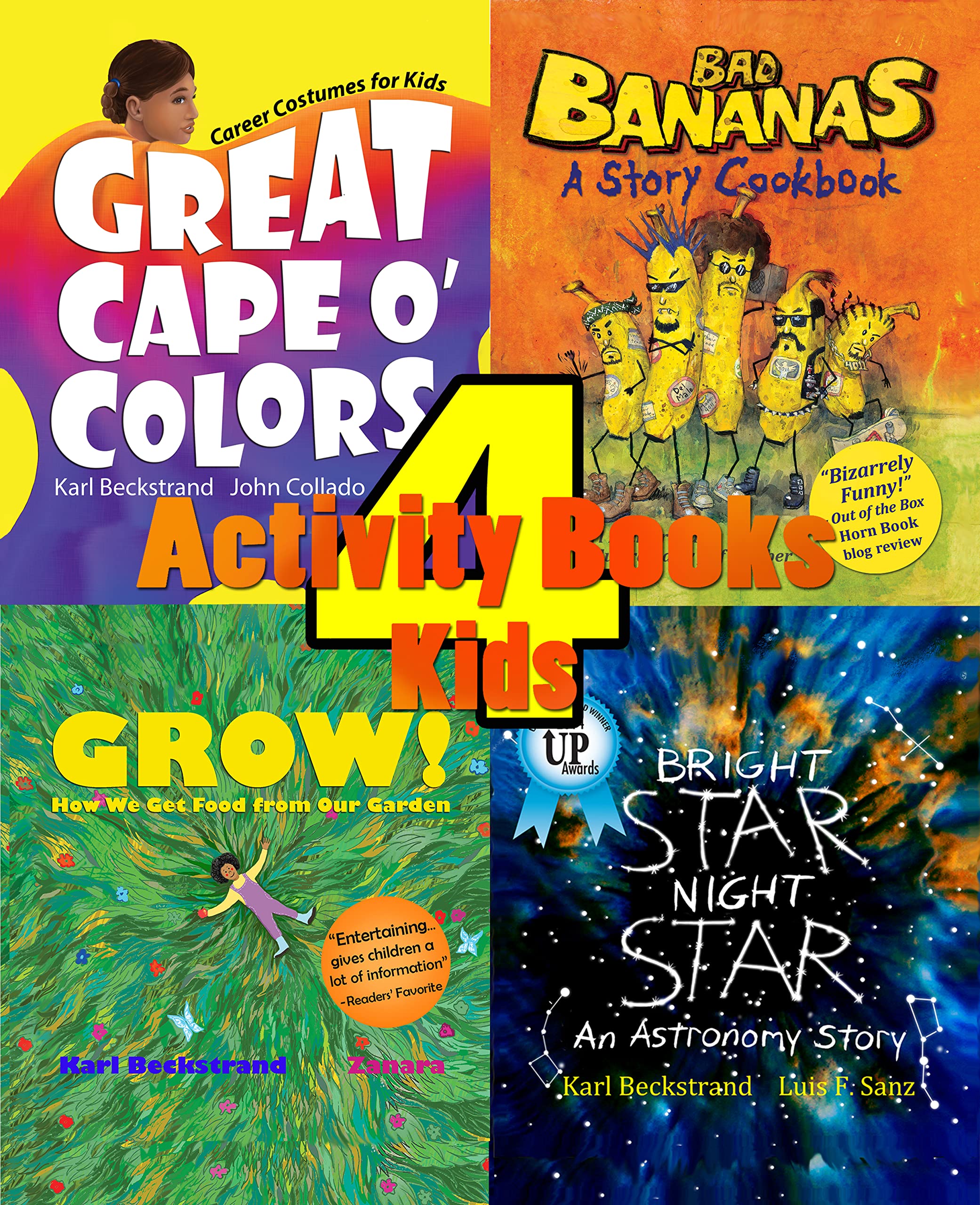 4 Activity Books for Kids: Family Fun & Learning by Karl Beckstrand ...