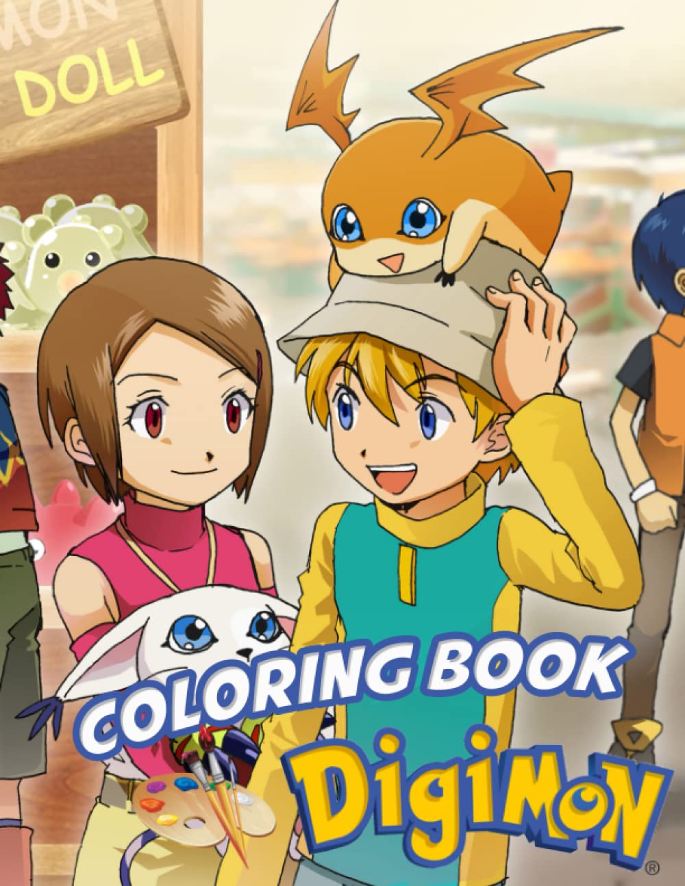 Digimon Coloring Book: Perfect Coloring Book For Adults and Kids With ...