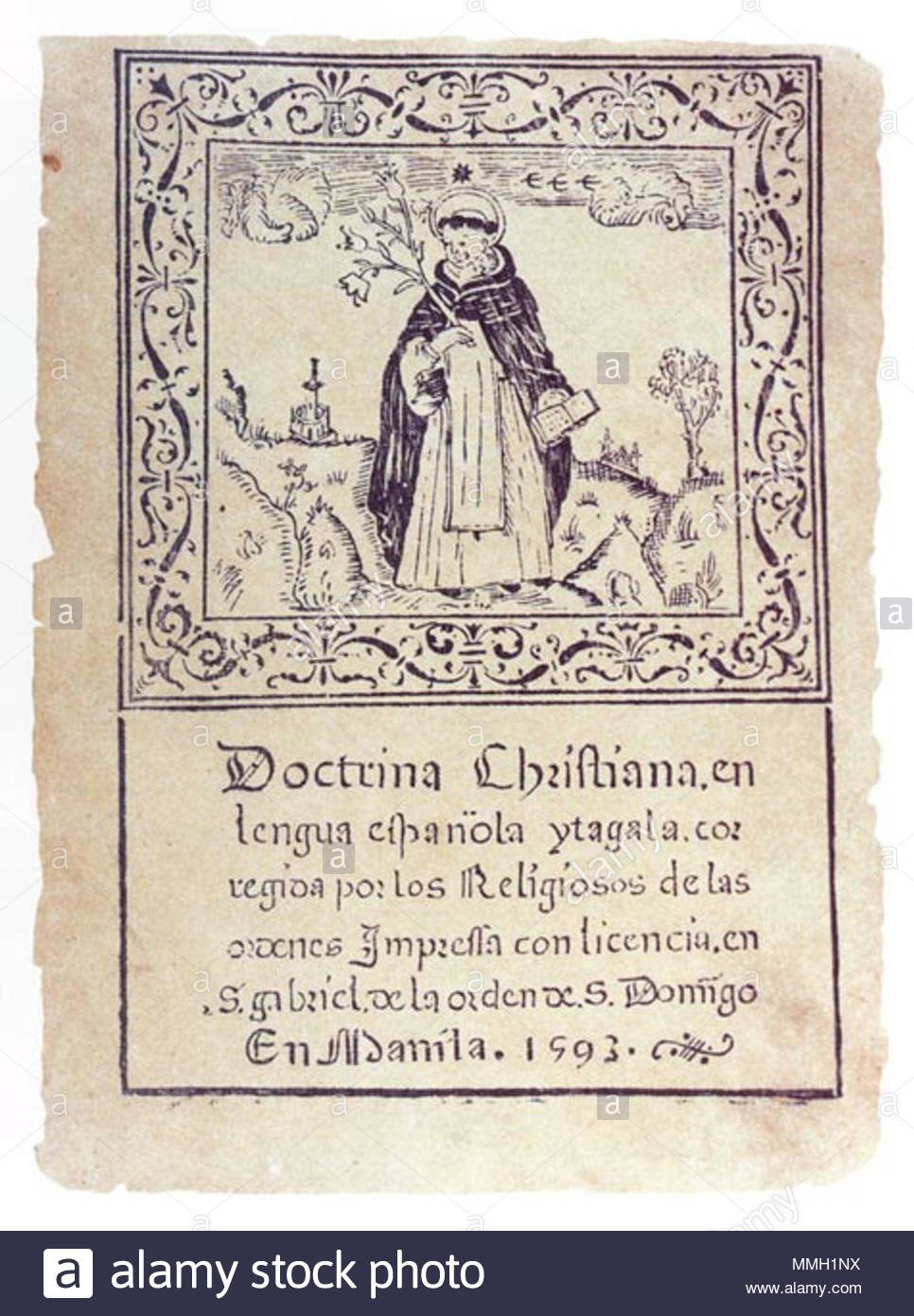 Doctrina Christiana The First Book Printed in the Philippines. Manila ...