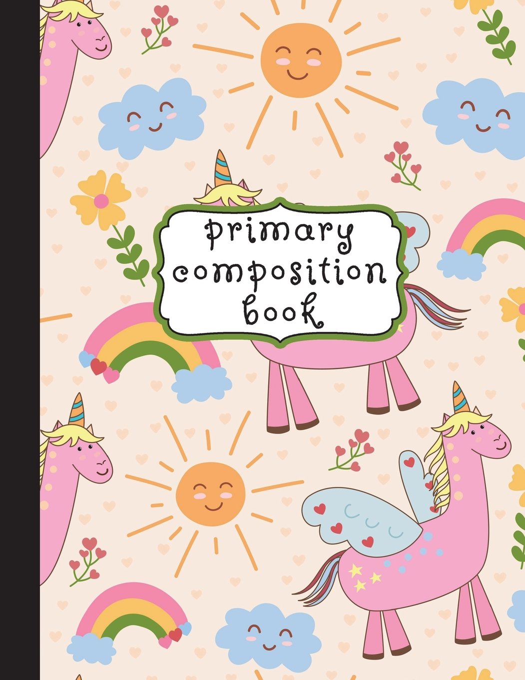 Primary Composition Book: Unicorn Handwriting Notebook, Primary ...