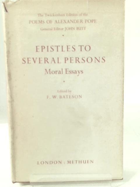 Twickenham Edition of the Poems of Alexander Pope, Volume IIIii ...