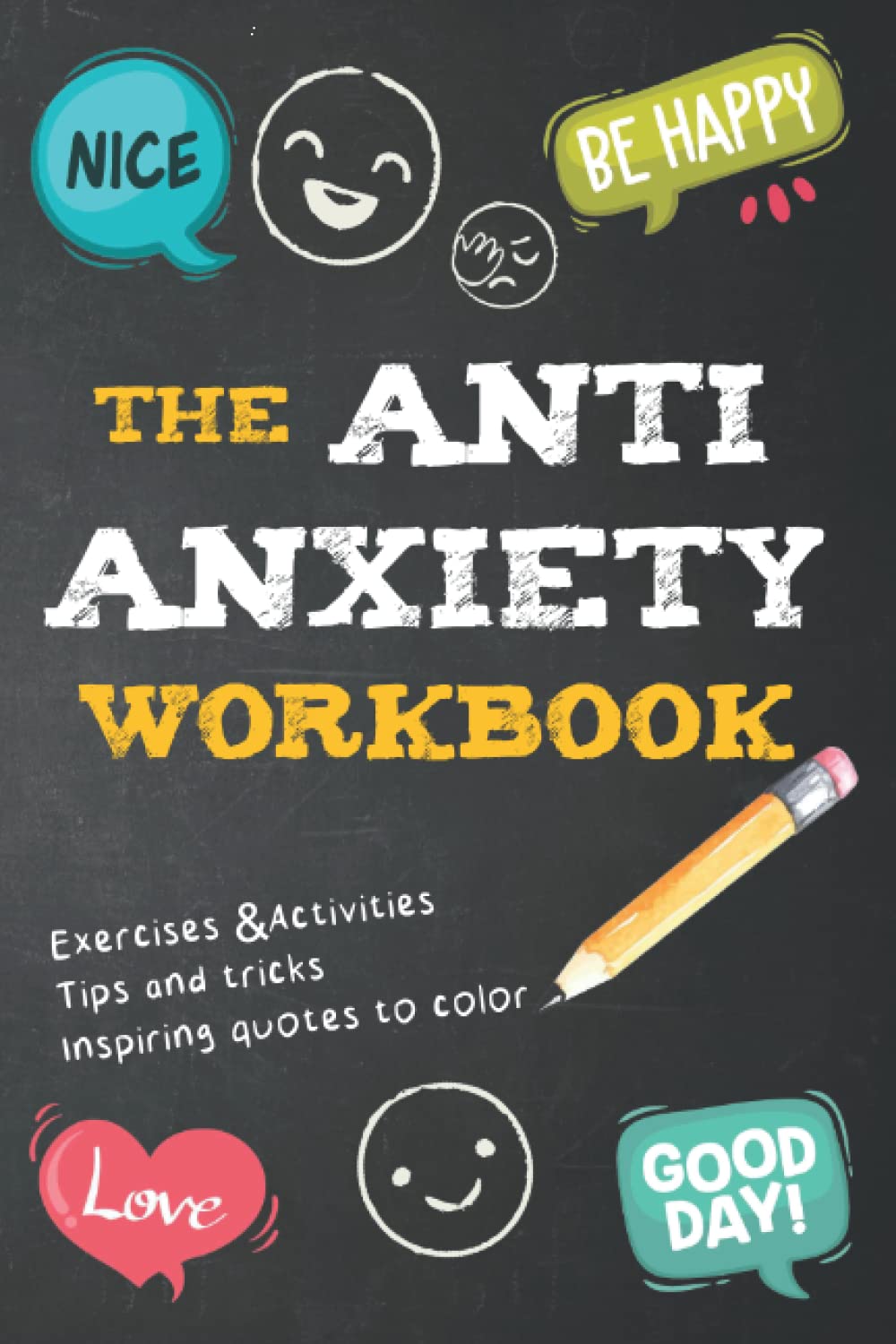 Anti Anxiety Workbook: Activity book for anxious people | Self esteem ...