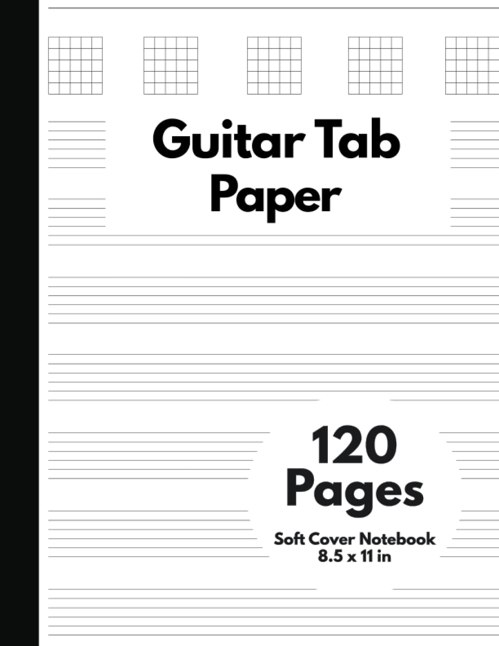 Guitar Tab Paper: Standard Guitar Tab Manuscript Paper, Blank Sheet ...