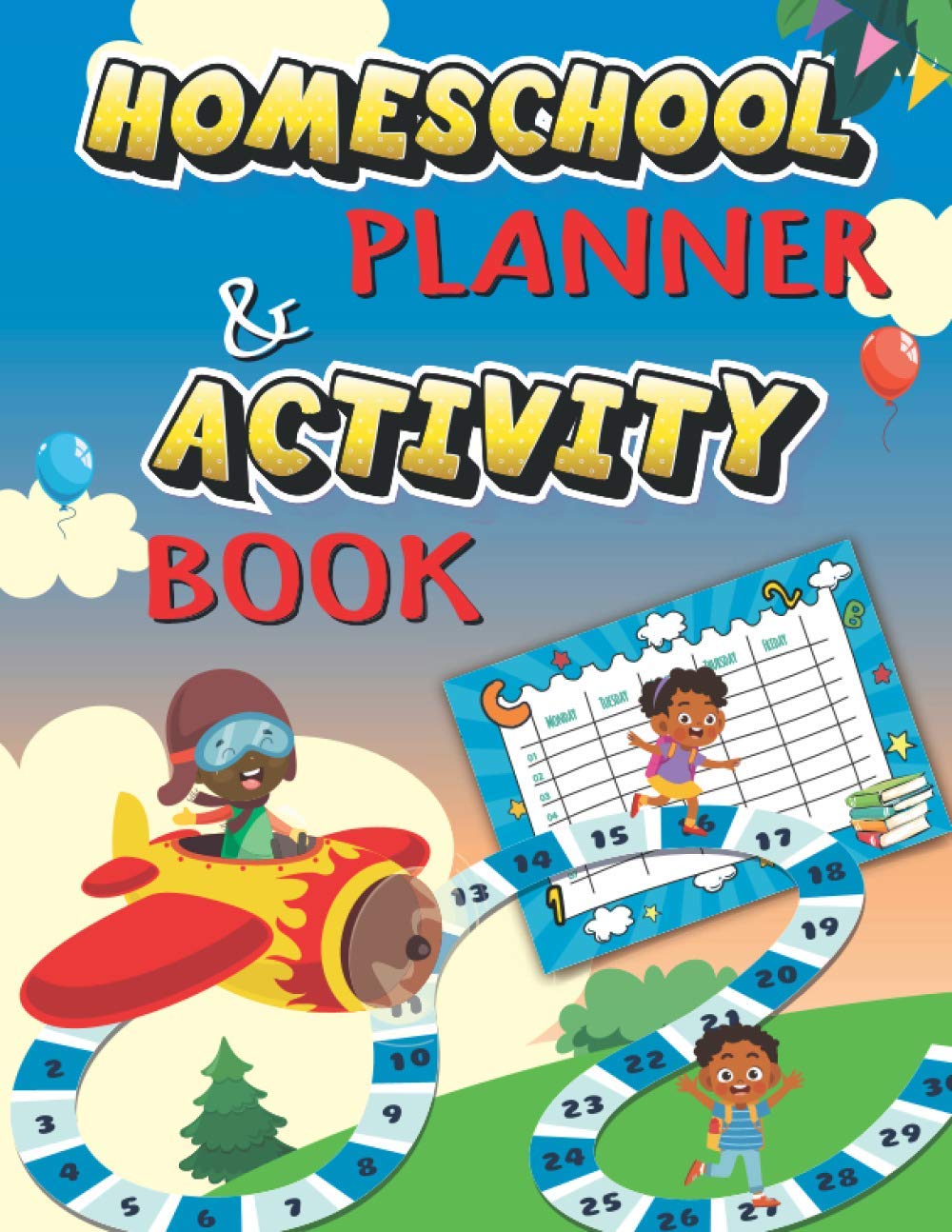 Homeschool Planner & Activities Book:: Fun activities page, Notes page ...