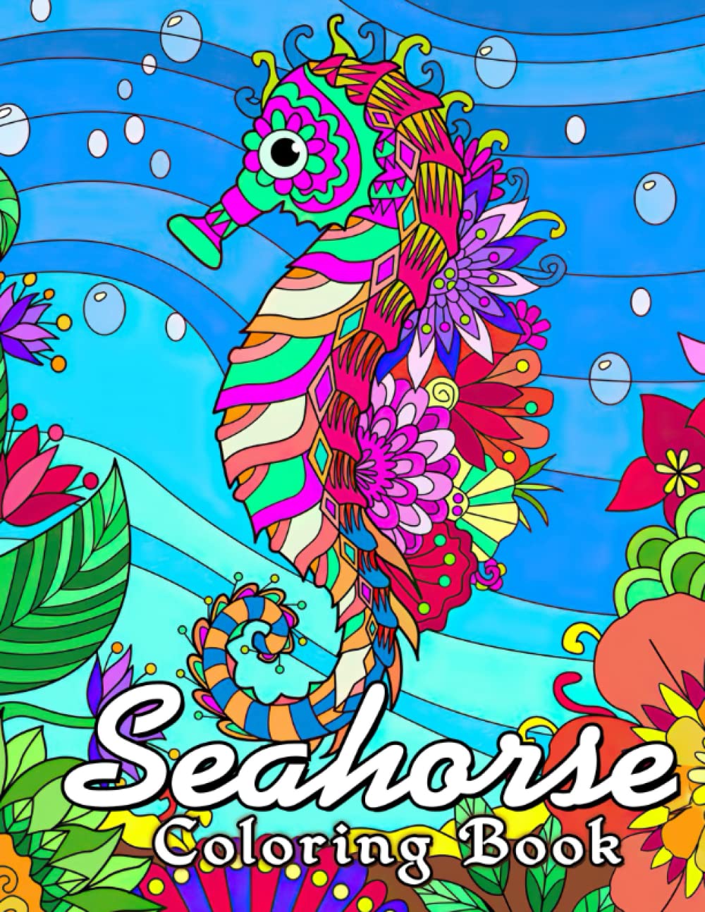 Seahorse Coloring Book: "Beautiful Sea Life Mandala With Creative And ...