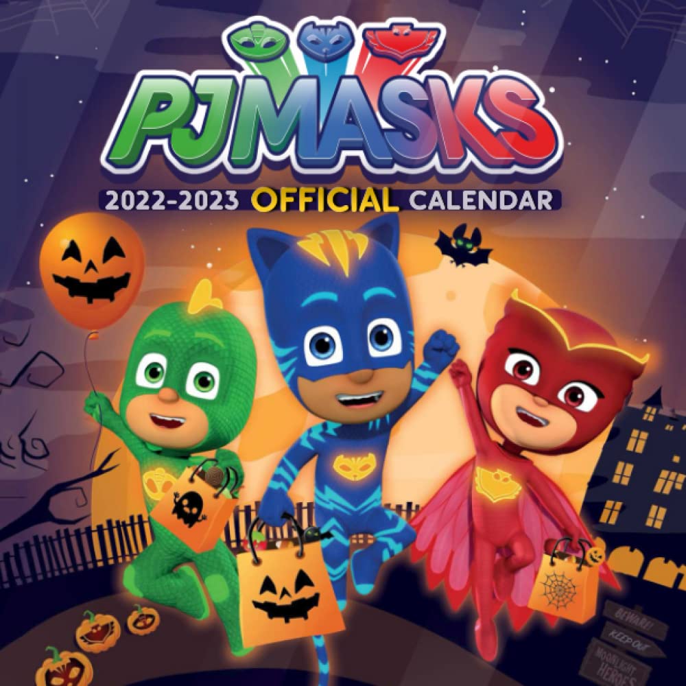 PJ Masks 2022 Calendar: Cartoon 2022 OFFICIAL calendar -PJ Masks Weekly ...