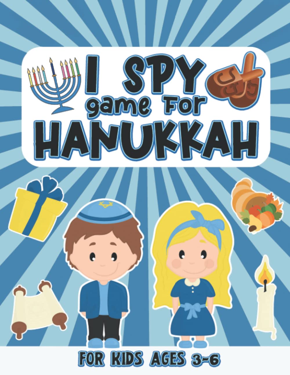 I Spy Game for Hanukkah: 8.5" x 11" Hanukkah I Spy Book for Young ...