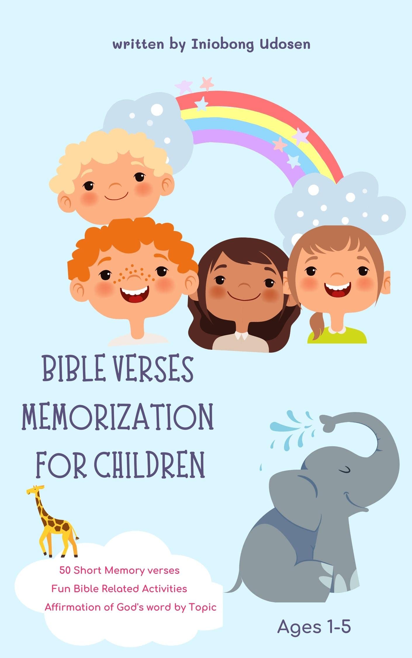 Bible Verses Memorization for Children: 50 Short Bible Memory Verses to ...
