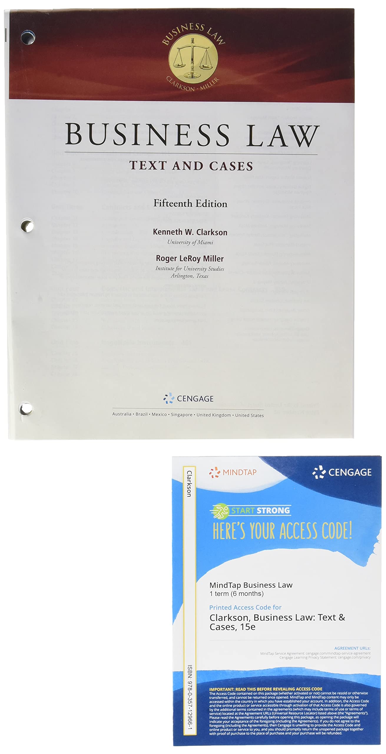 Bundle: Business Law: Text and Cases, Loose-leaf Version, 15th ...