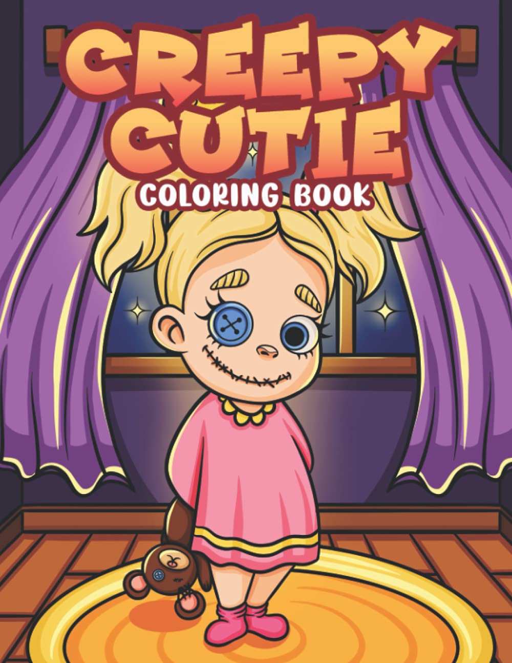Creepy Cutie Coloring Book: Cute and Creepy Coloring Book with Kawaii Horror Characters for ...