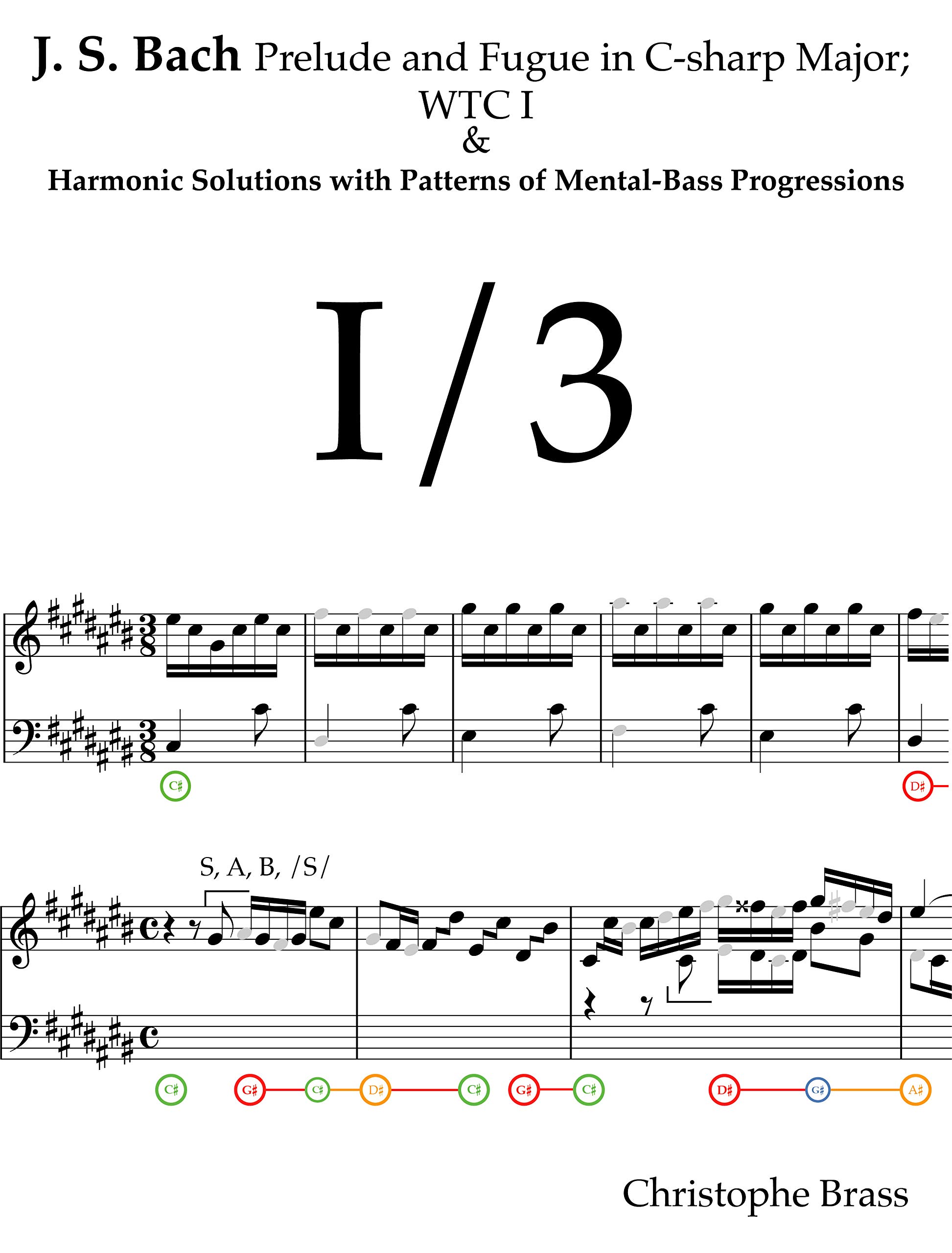 J. S. Bach, Prelude and Fugue in C-Sharp Major; WTC I and Harmonic ...