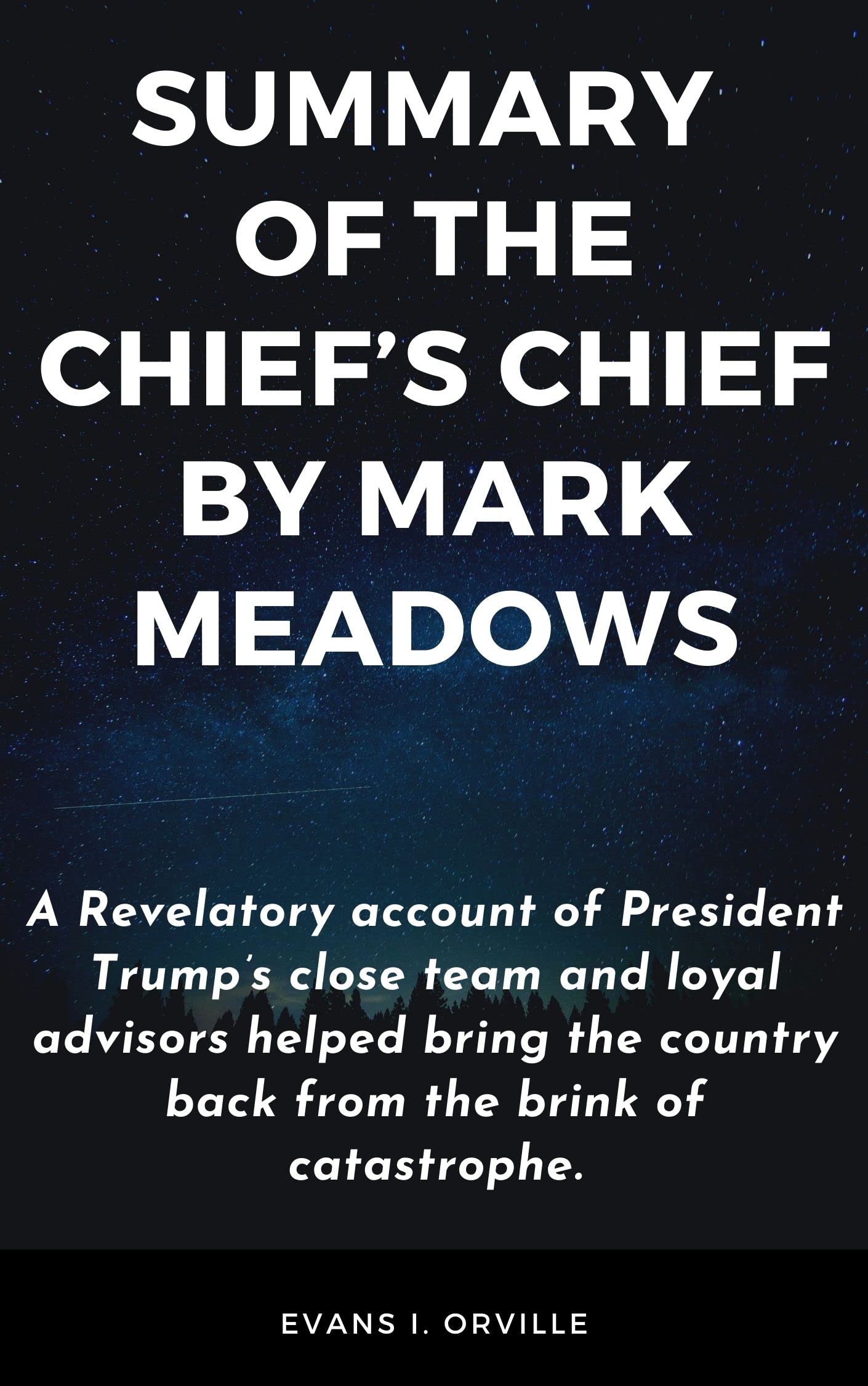 SUMMARY OF THE CHIEF'S CHIEF BY MARK MEADOWS: A Revelatory account of ...