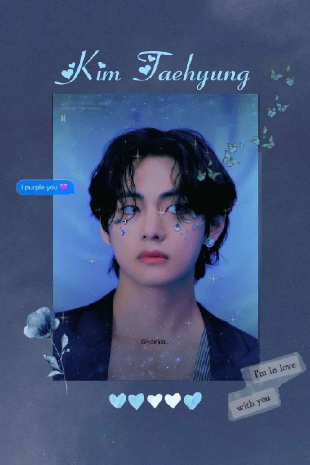 Kim Taehyung notebook: Notebook,notepad,journal,diary | Kpop Notebooks | Army | BTS Journal ...