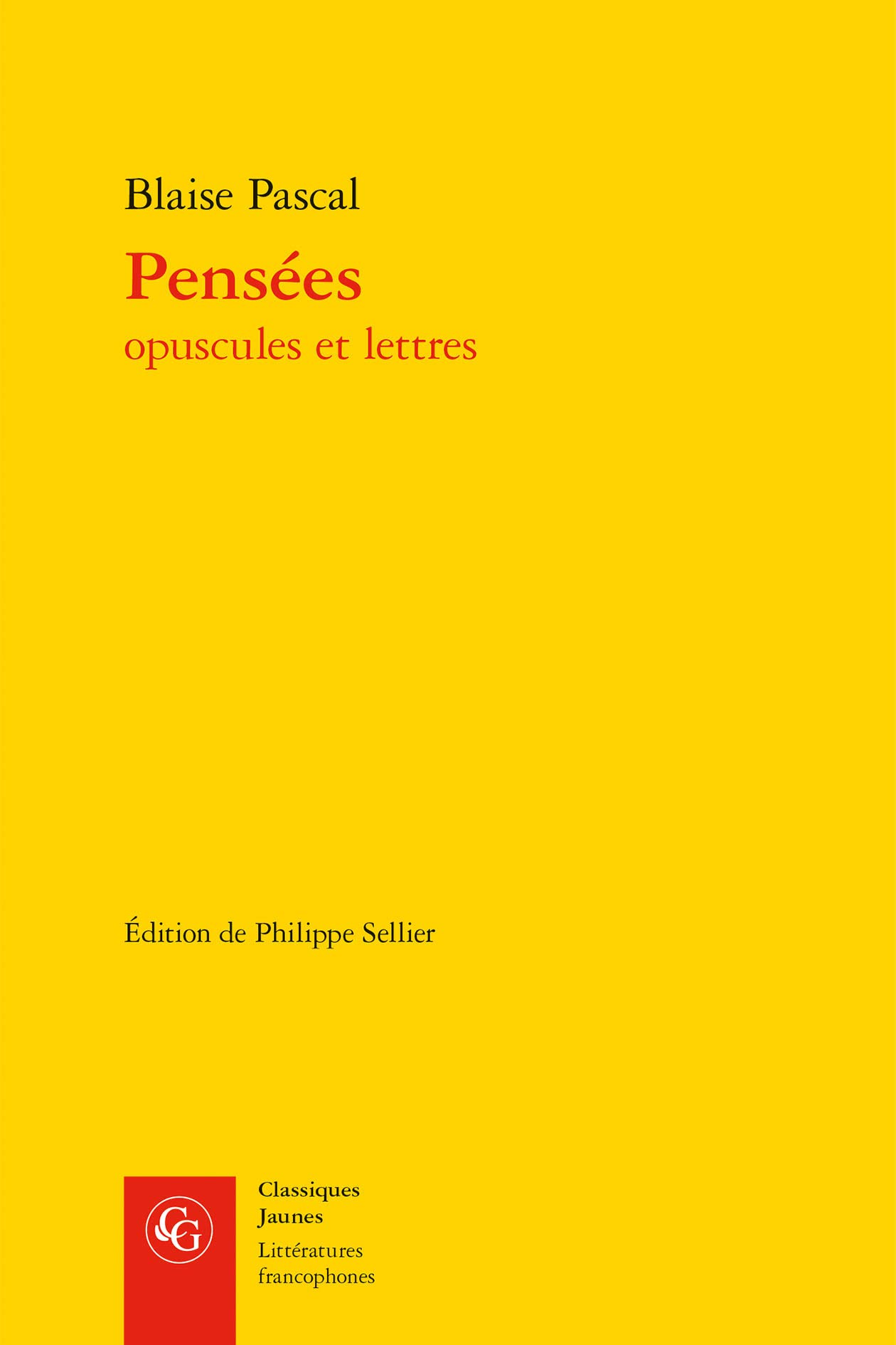 Pensees (Classiques Jaunes) (French Edition) by Blaise Pascal | Goodreads