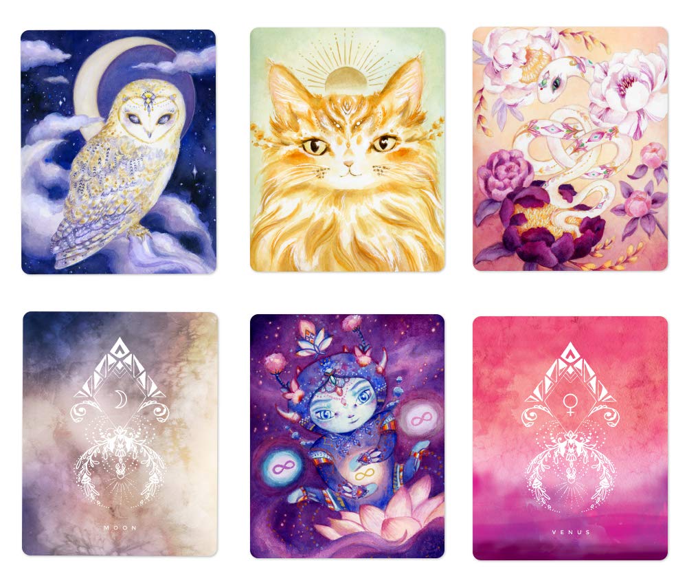 Cosmic Allies Deck - Altar Art Cards and Book - Magical Animals and ...