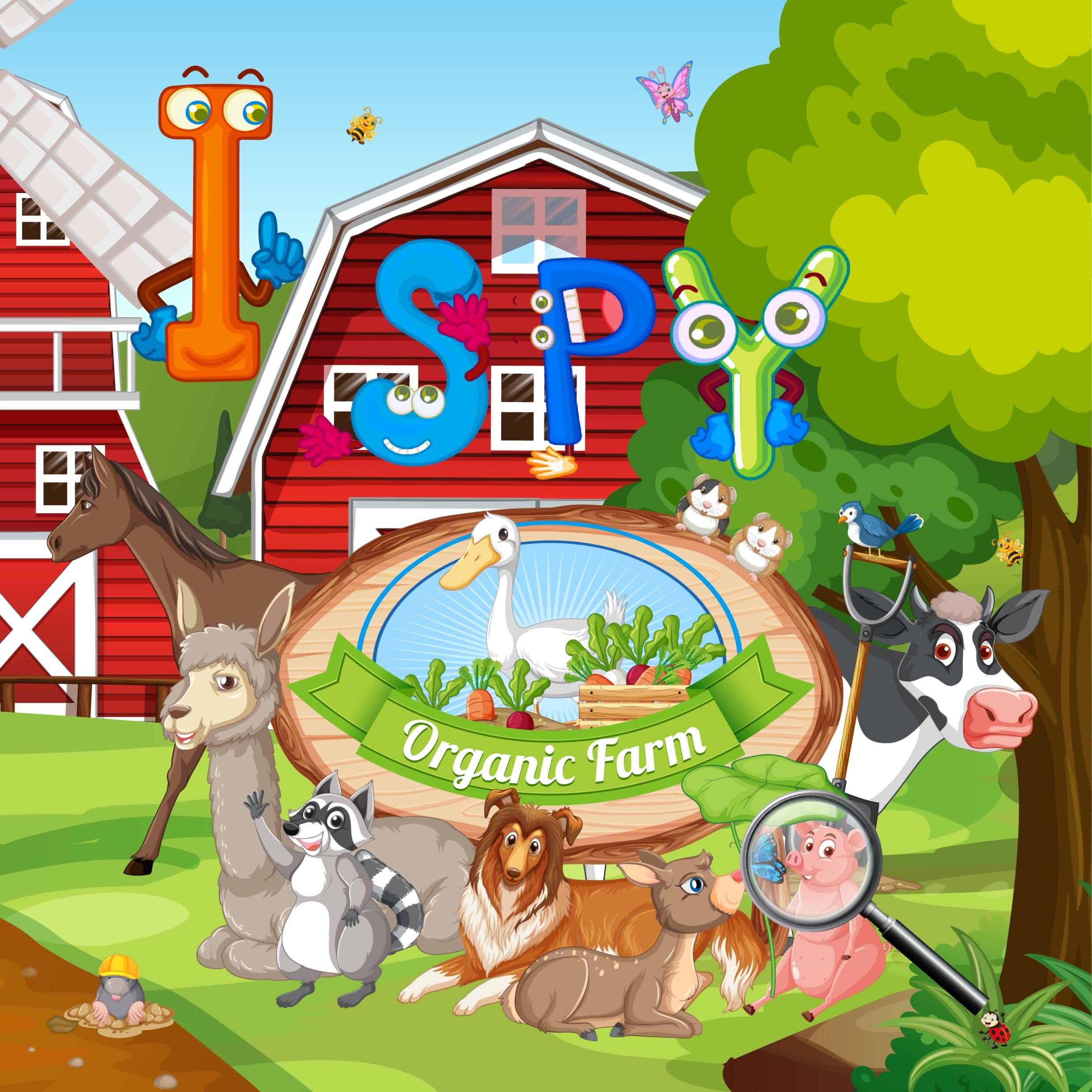 I Spy Organic Farm: Amazing Puzzle Book for Kids Ages 2-5|| Beautiful ...
