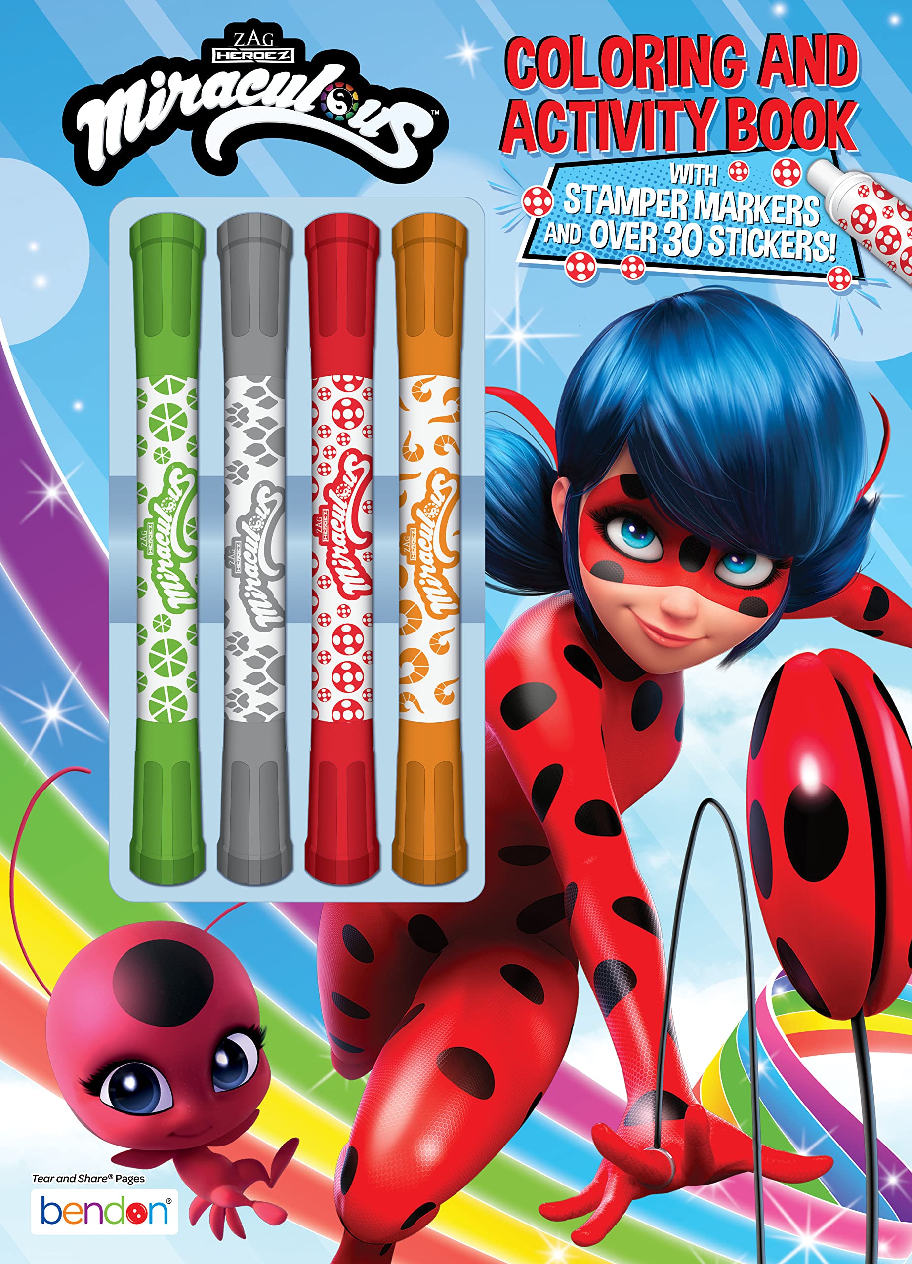Bendon Miraculous: Tales of Ladybug and Cat Noir 48 Page Coloring Book ...