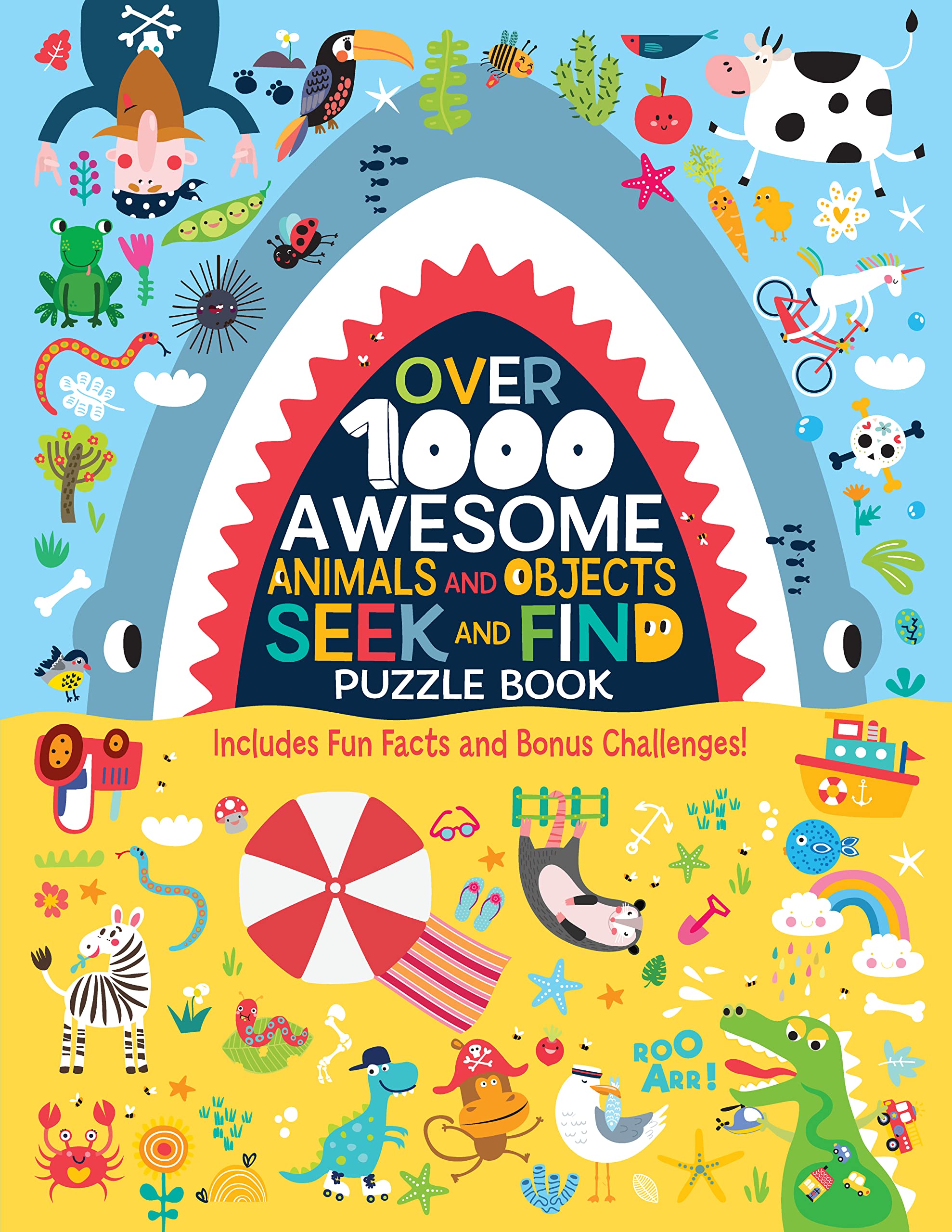 Over 1000 Awesome Animals and Objects Seek and Find Puzzle Book ...