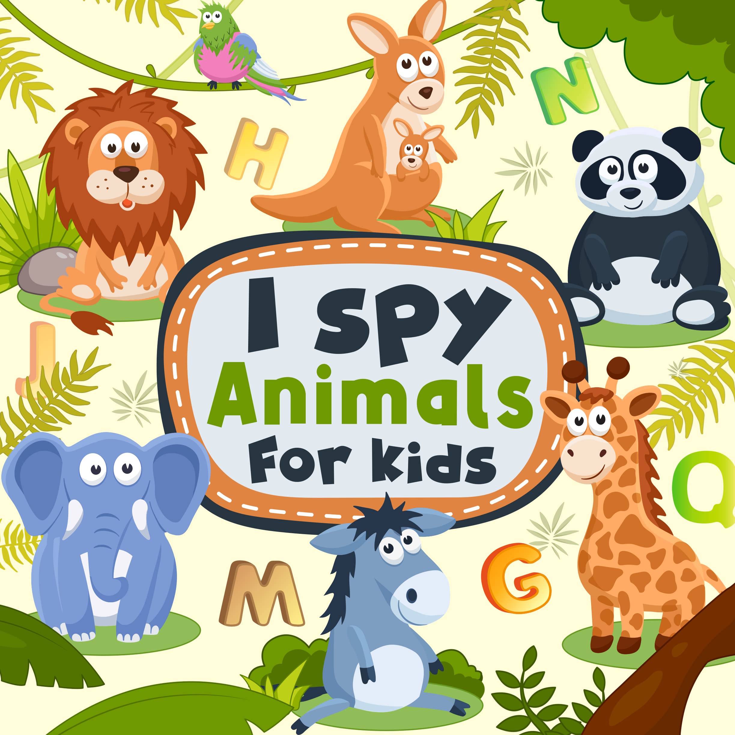 I Spy Animals for kids: A Fun Activity and Guessing Game for Little ...