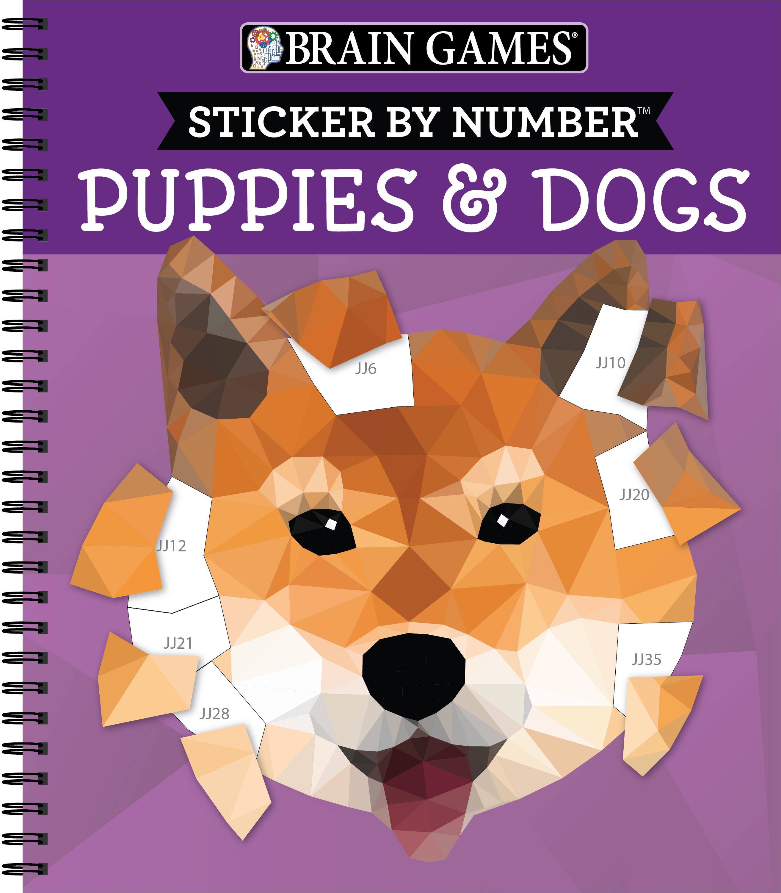 Brain Games Sticker By Number Puppies Dogs 2 Books In 1 By Brain Games Sticker By Number Puppies Dogs 2 Books In 1 By