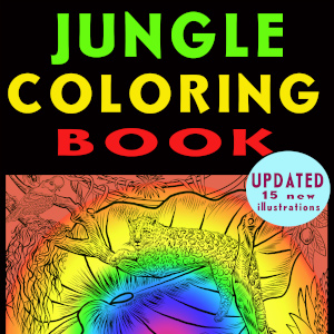 Jungle Coloring Book Update :Staged Scenes from the Exotic Animal World ...