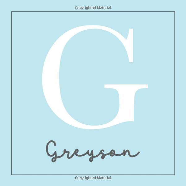 Greyson: All About Baby Greyson's First Year [Modern Personalized Baby ...