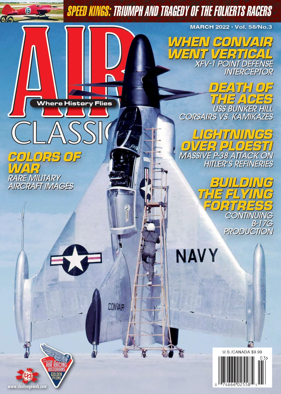Air Classics Magazine March 2022 Vol 58 / No 3: Where History Flies by ...