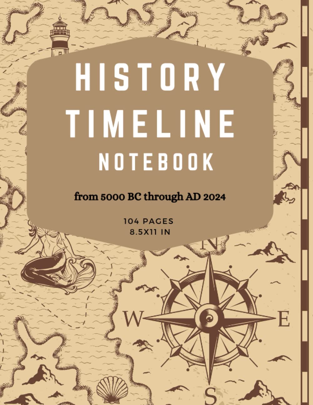 History timeline Notebook: my timeline book of world history notebook ...