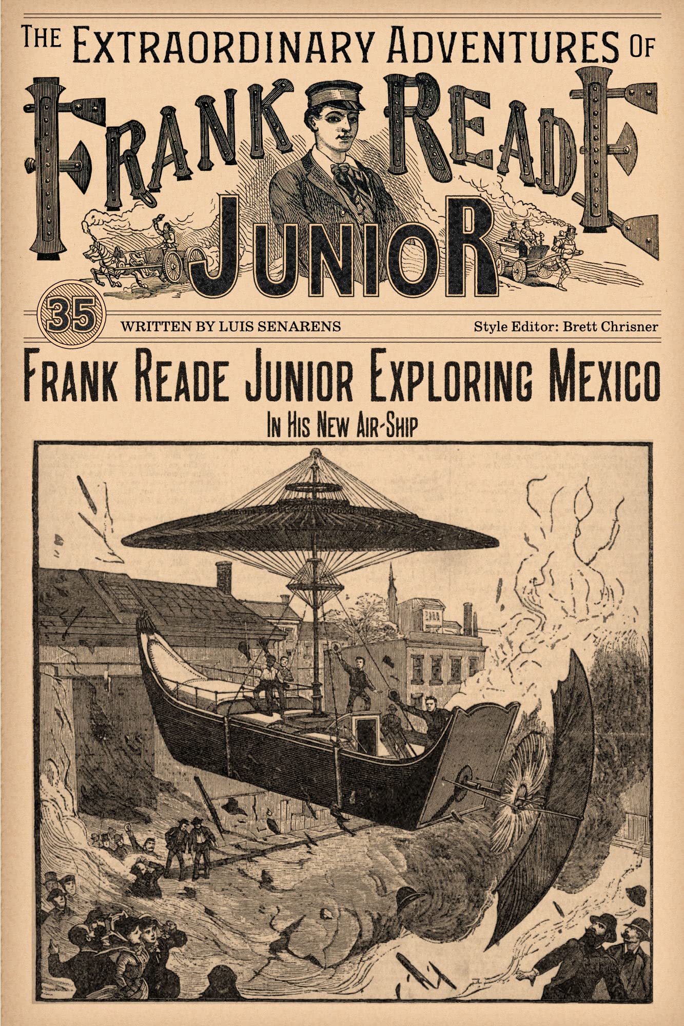 Frank Reade Junior Exploring Mexico In His New Air-Ship by Luis ...