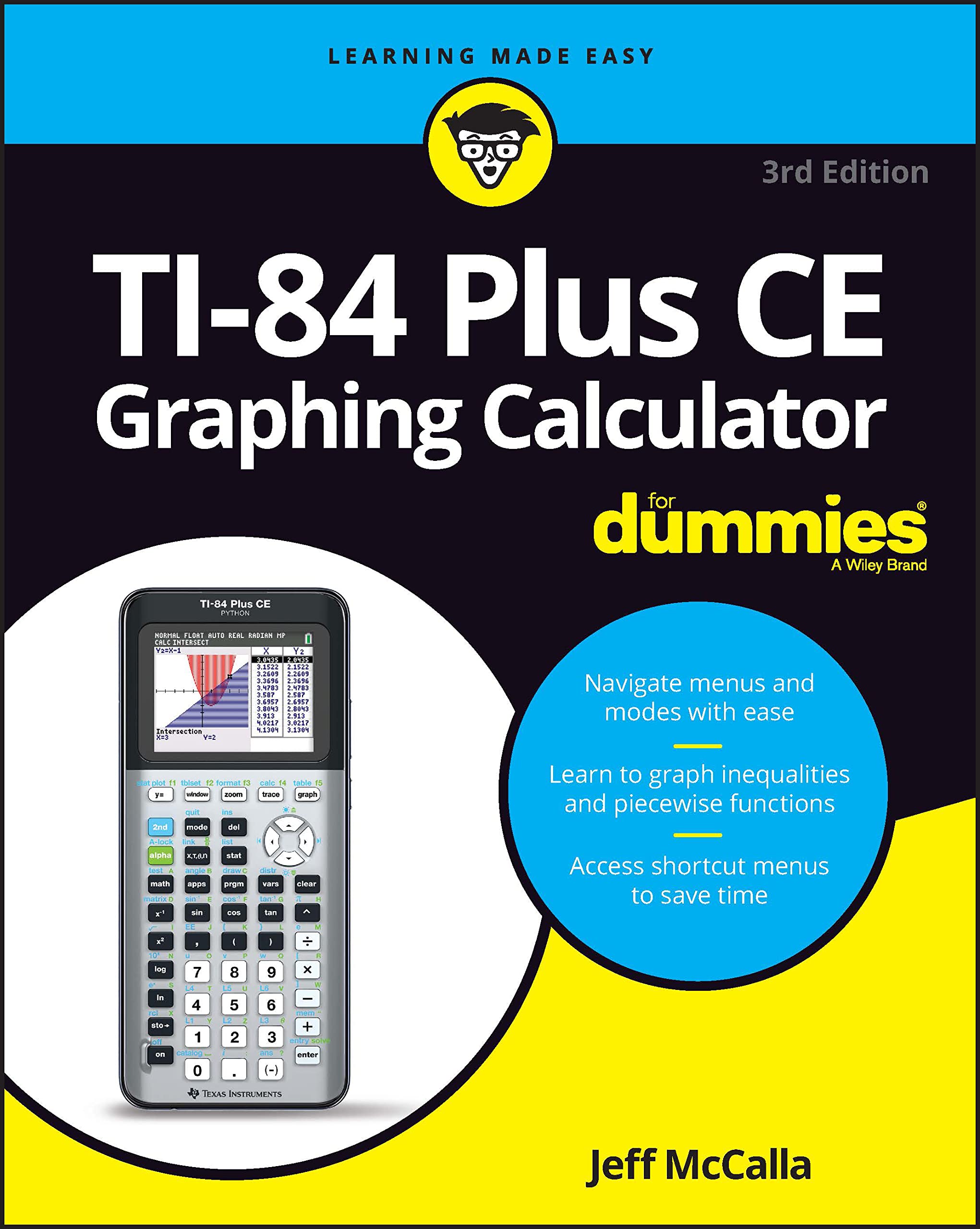 TI-84 Plus CE Graphing Calculator For Dummies (For Dummies by Jeff ...