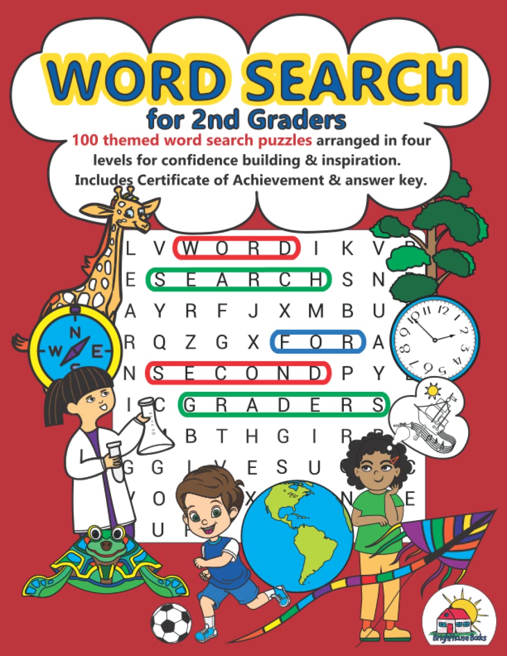 Word Search for 2nd Graders: 100 fun word search puzzles for learning ...