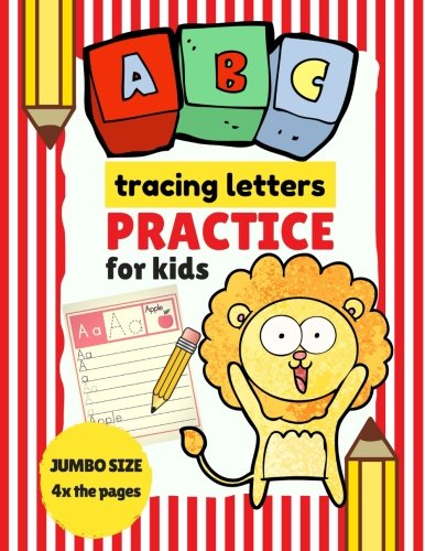 ABC Tracing Letters Practice for Kids: Jumbo Size, 4x the Images ...