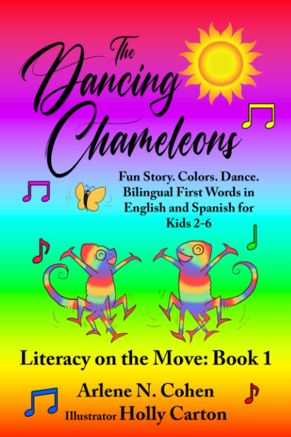 The Dancing Chameleons: Fun Story. Colors. Dance. Bilingual First Words ...