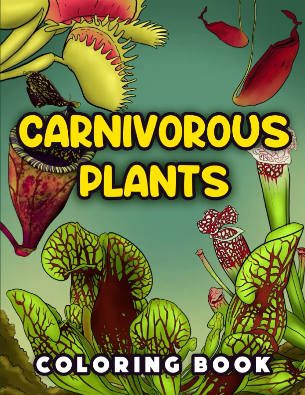 Carnivorous Plants Coloring Book: Carnivorous Plants Gift With Venus ...
