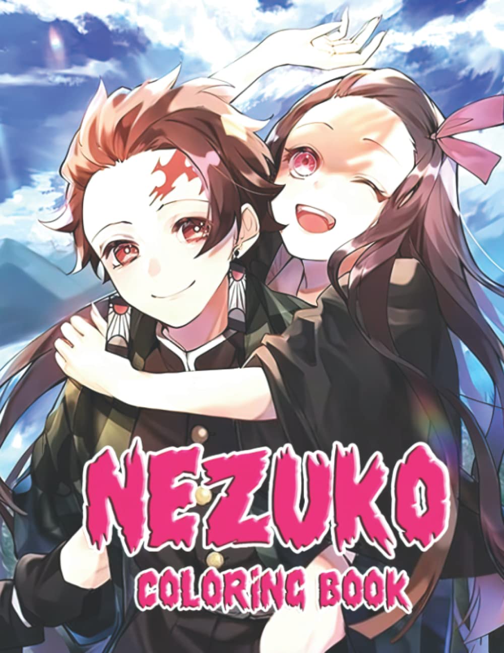 Nezuko Coloring Book: Relax Confidence Books For Kid And Adult Get Well ...