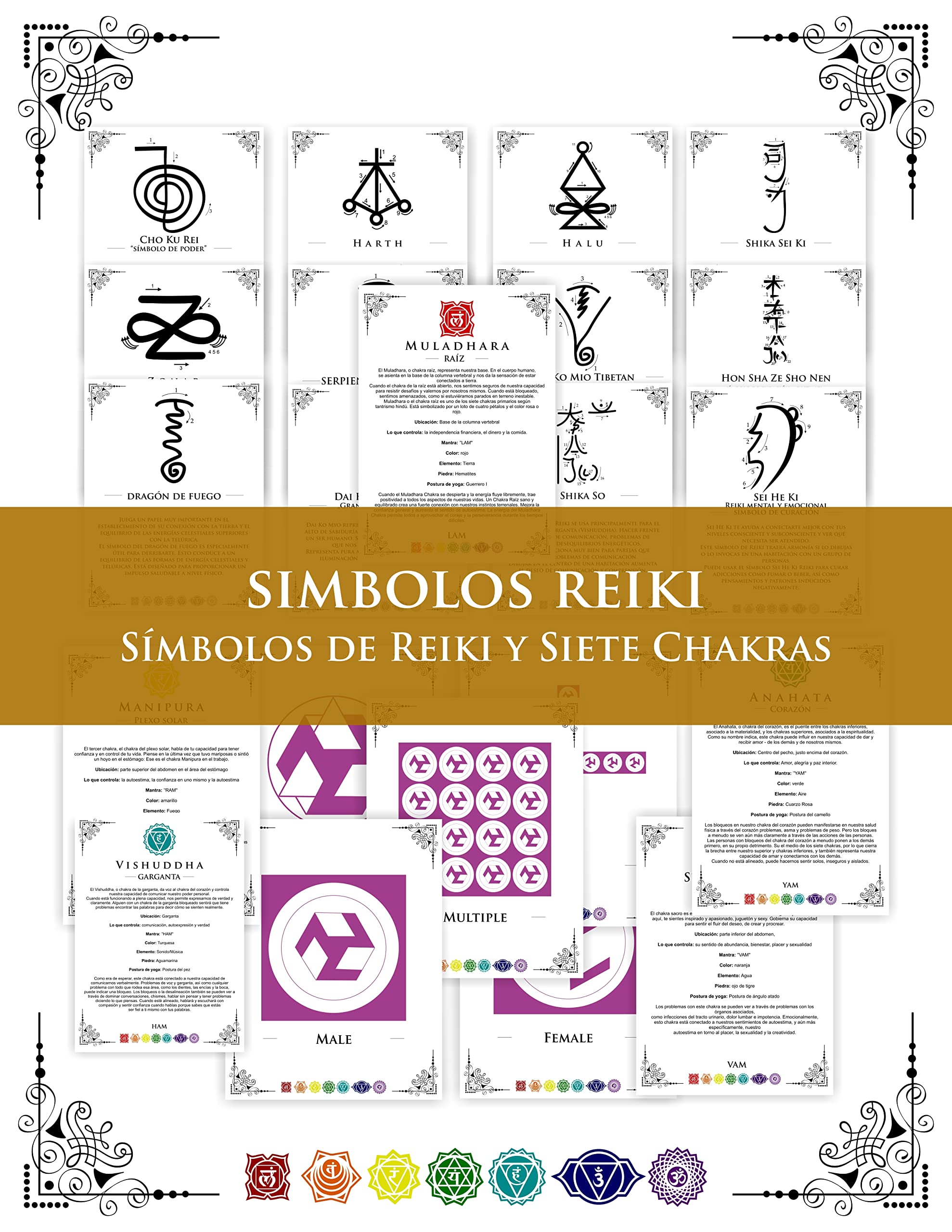 Simbolos Reiki: Símbolos de Reiki y Siete Chakras by Madalina Dragomir ...