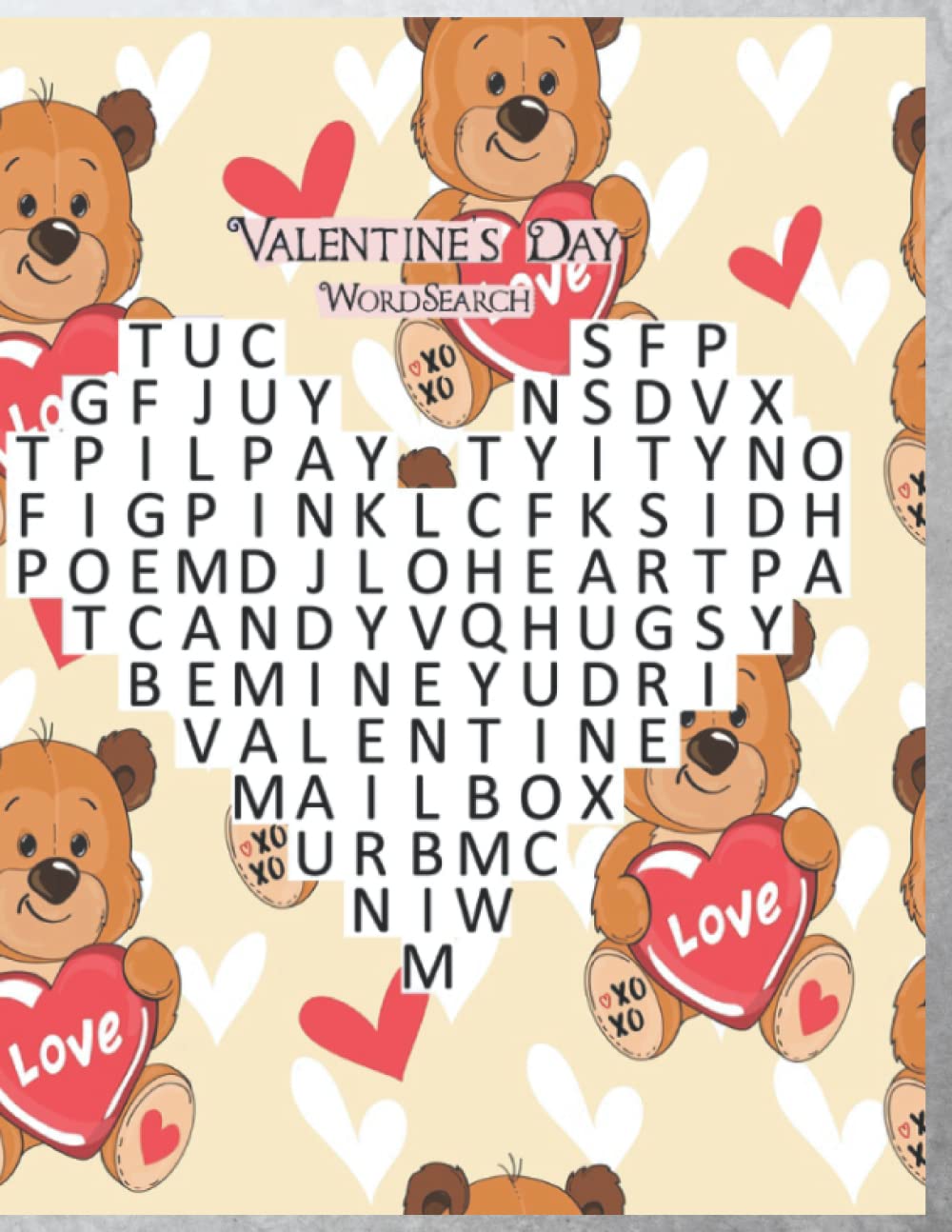 Valentine's Day Large Print Word Search Puzzle Books: Valentine's day ...