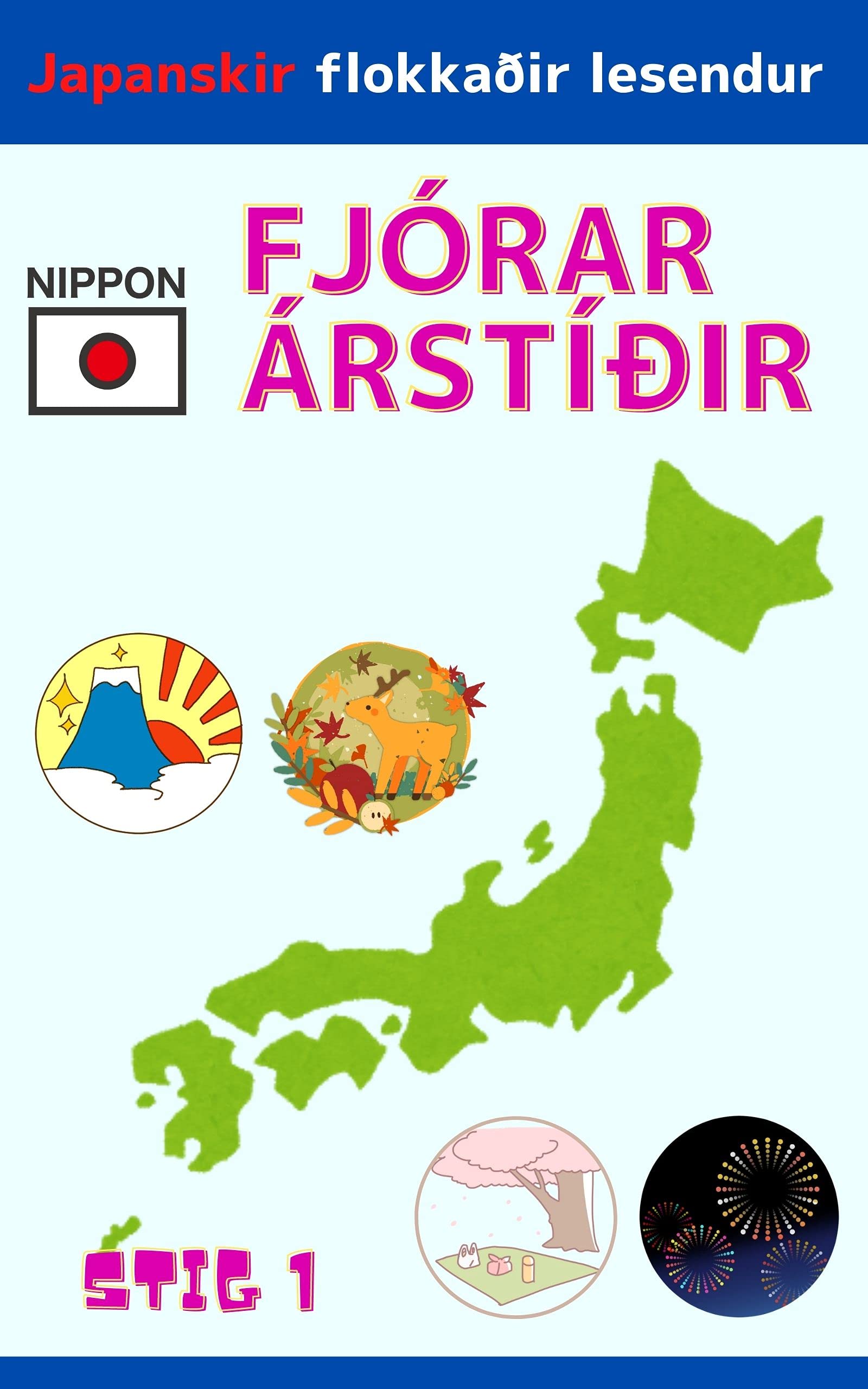 Four Seasons: japanese graded readers level one Icelandic version ...