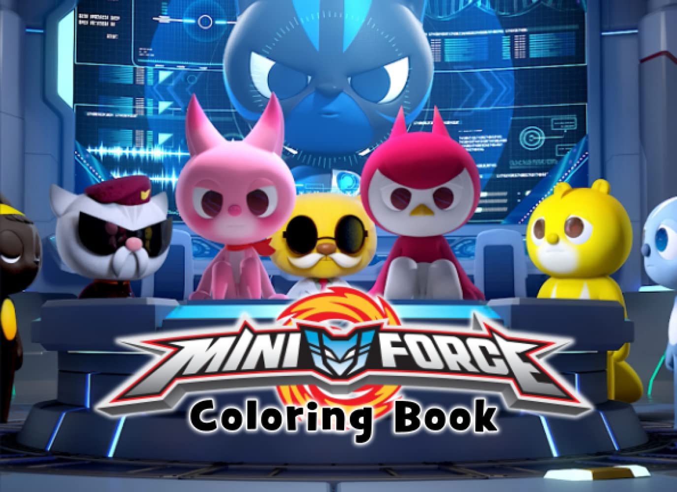 Miniforce Coloring Book: Books For Adults, Teens, Women And Men Color ...