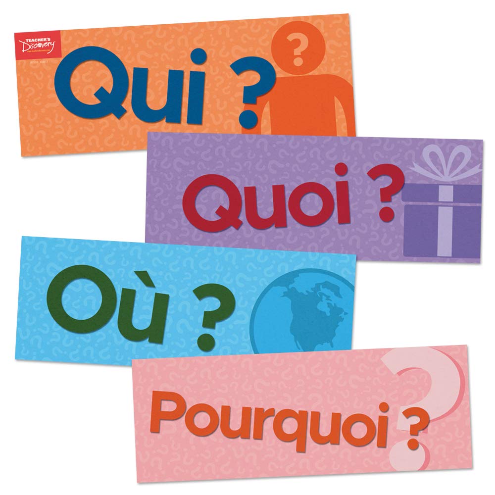 Question Words French Signs - Set of 7 by Teacher's Discovery | Goodreads