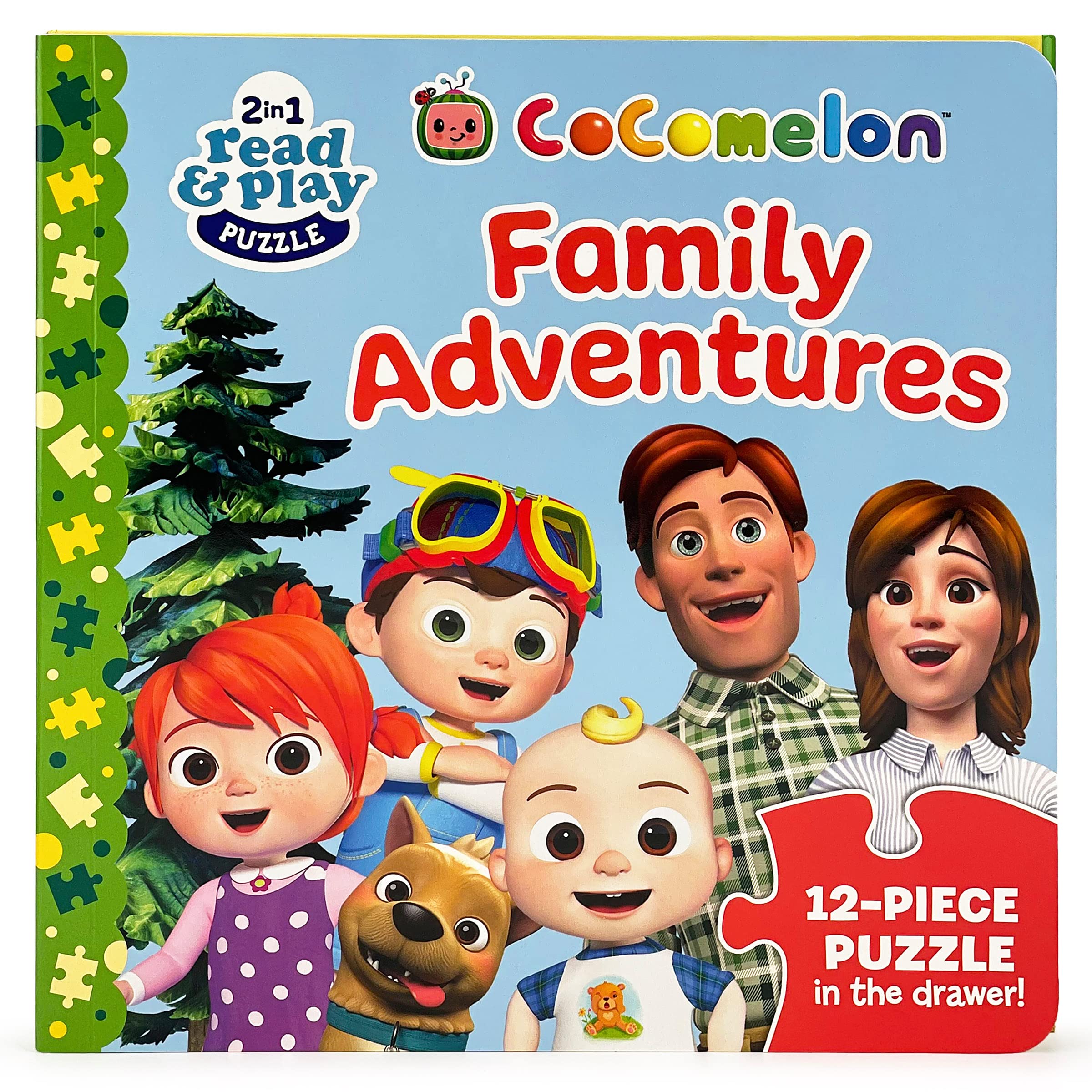 CoComelon Board Book and 12 Large Piece Jigsaw Puzzle for Preschoolers ...