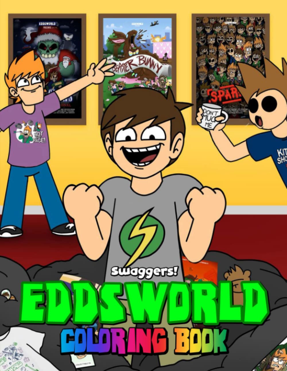 Eddsworld Coloring Book: Cool Gift With Flawless Illustrations for Kids ...