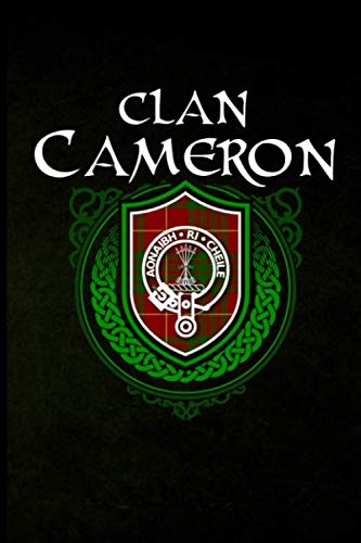 Clan Cameron: Scottish Clan Tartan Family Crest - Blank Lined Journal ...