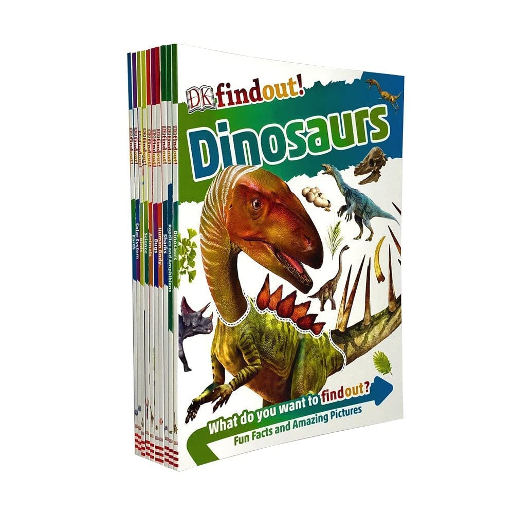 DK Find out Collection 10 Book Set Childrens Pack Dinosaurs, Bugs ...