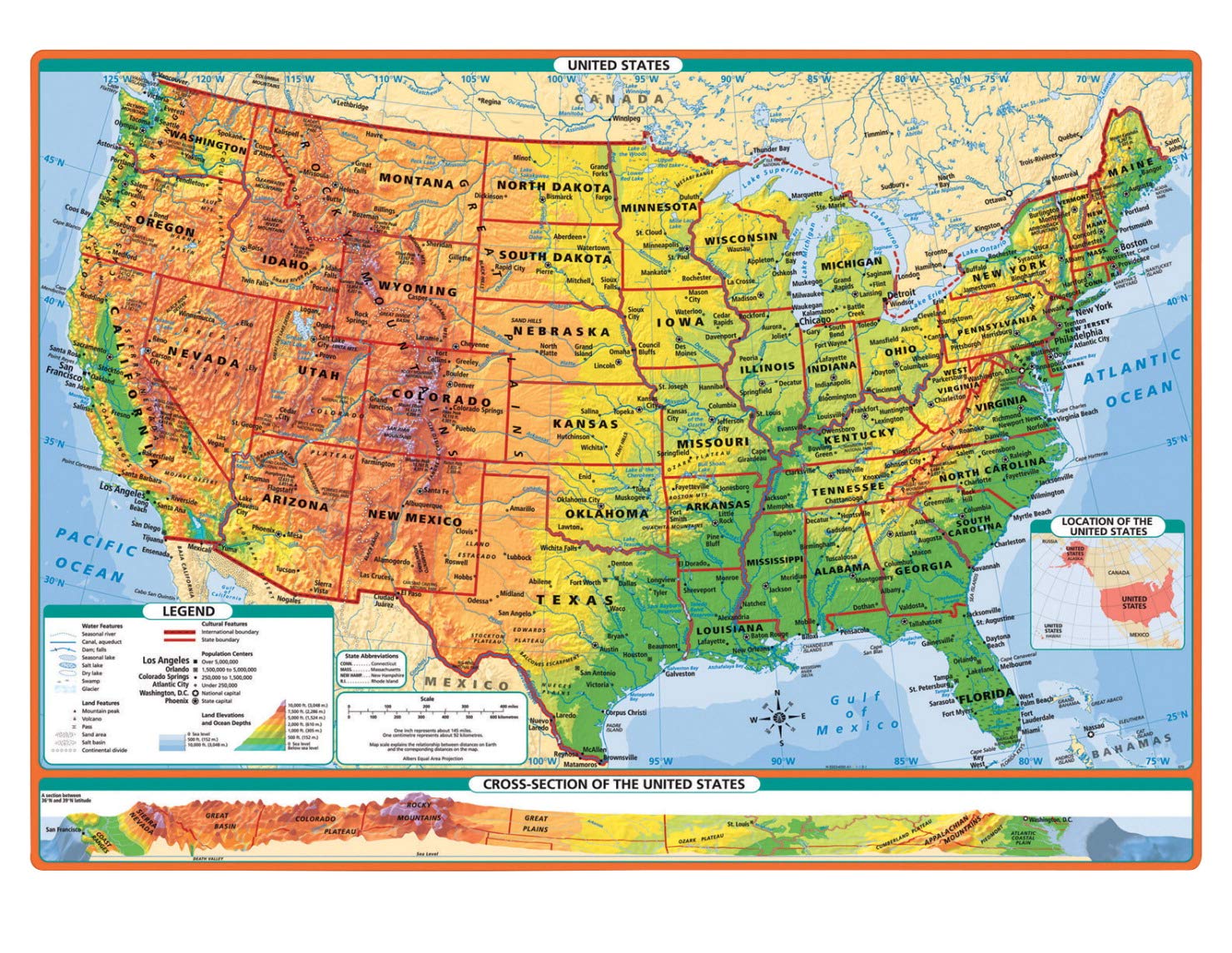 Physical-Political U.S./World Desk Map - 5 Pack by Rand McNally ...